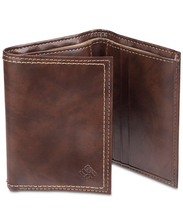 Columbia Men's Tri-Fold RFID Wallet & Reviews - All Accessories - Men ...