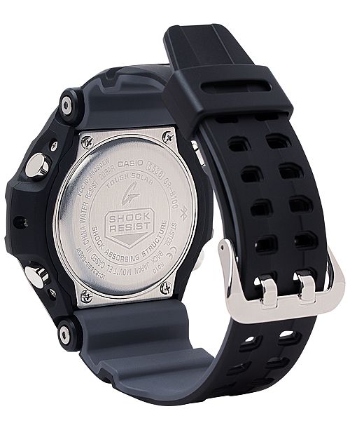G-Shock Men's Solar Analog-Digital Gravitymaster Black Resin Strap ...