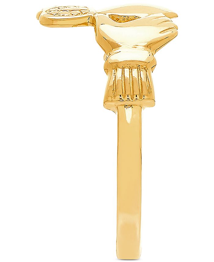 Macy's Men's Claddagh Ring in 14k Gold - Macy's