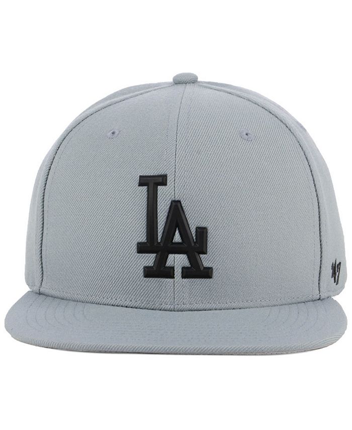'47 Brand Los Angeles Dodgers Gray Snapback Cap - Macy's