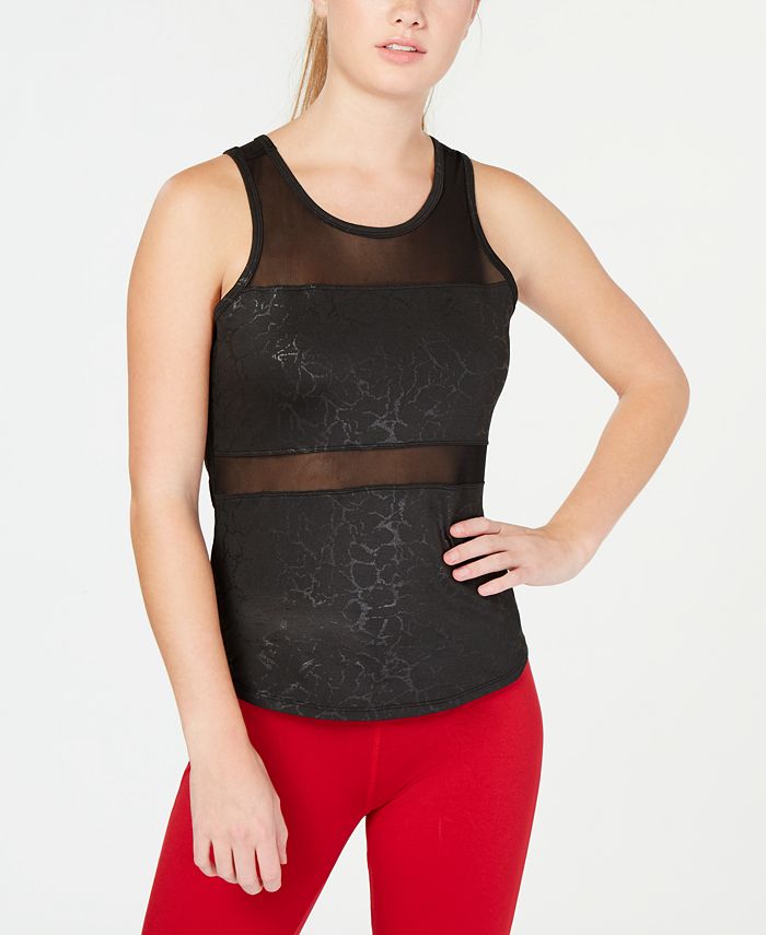Material Girl Juniors' Mesh-Inset Tank Top, Created for Macy's - Macy's