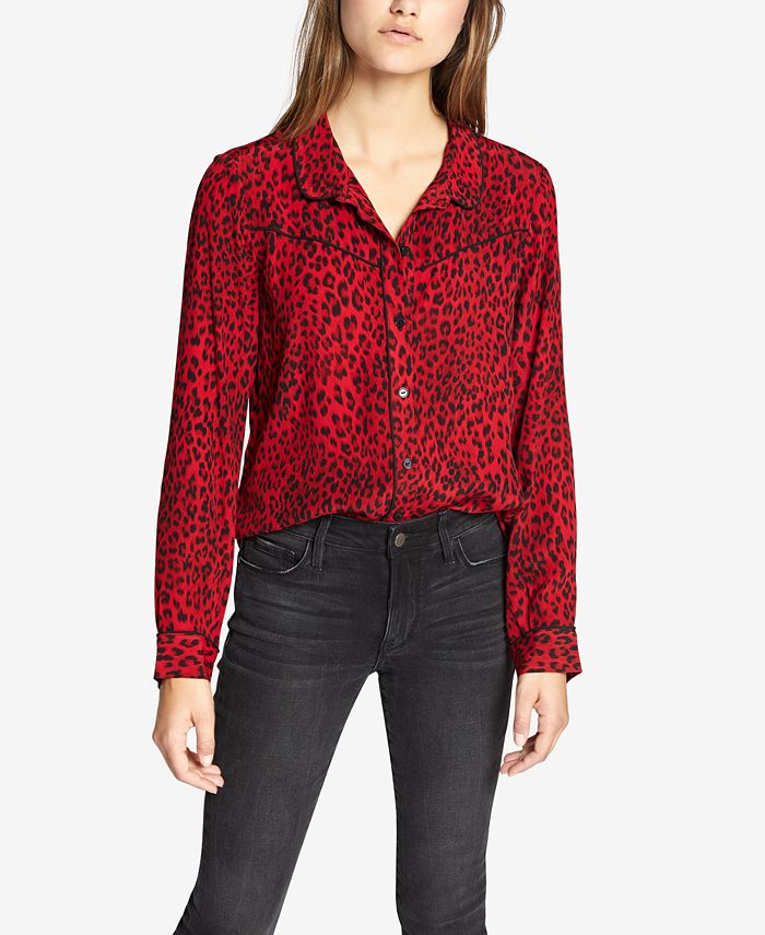Sanctuary Joni West Leopard-Print Shirt - Macy's