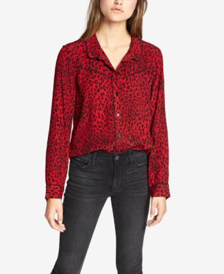 Sanctuary Joni West Leopard-Print Shirt - Macy's