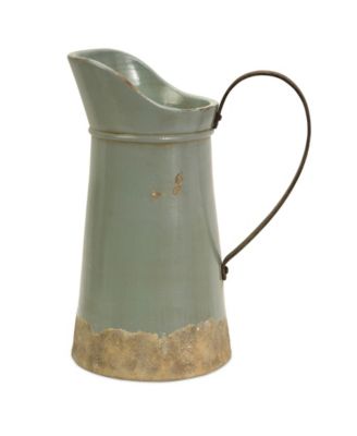 Imax Calista Tall Pitcher with Metal Handle - Macy's