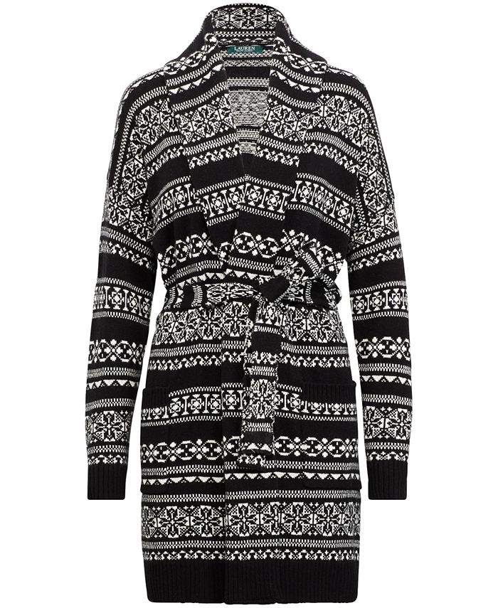 Lauren Ralph Lauren Fair Isle Cardigan - Macy's