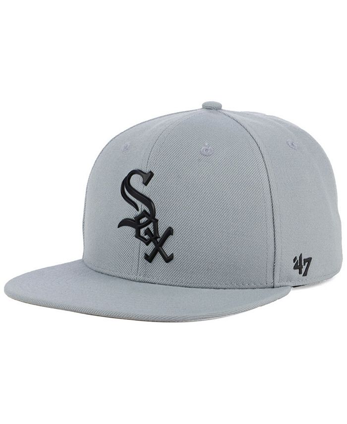 '47 Brand Chicago White Sox Gray Snapback Cap - Macy's