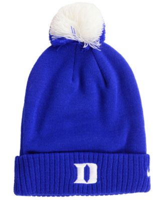 Nike Duke Blue Devils Beanie Sideline Pom Hat - Macy's