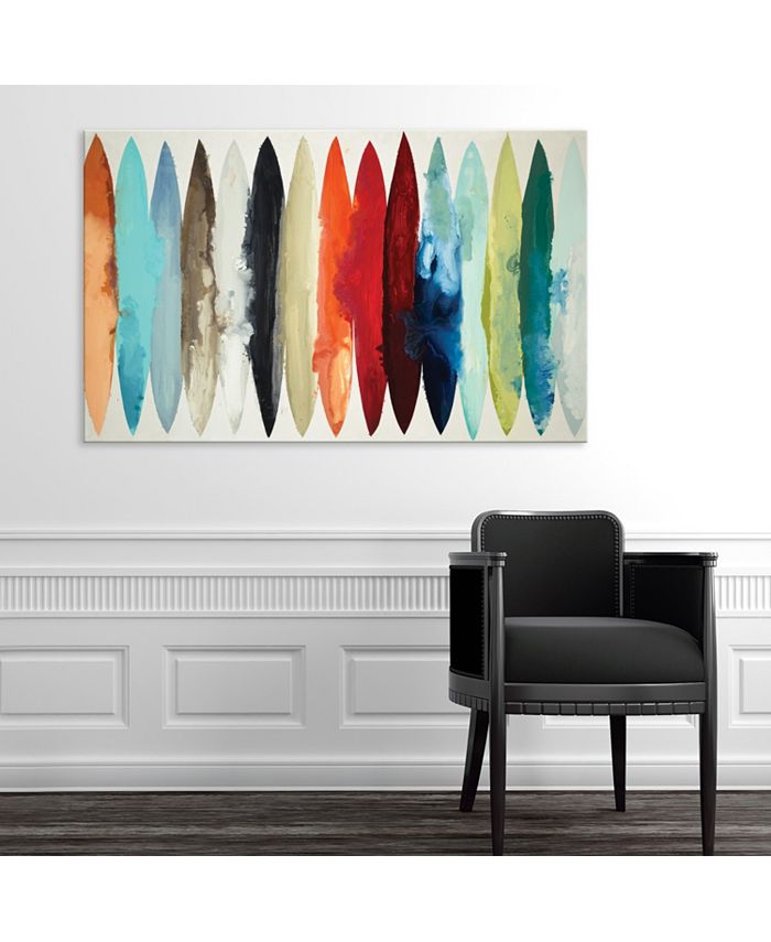 Artissimo Designs Even Flow Hand Embellished Canvas - Macy's