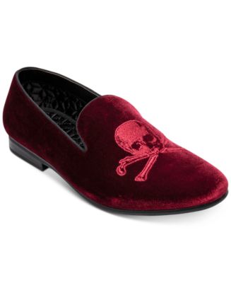 Steve Madden Men's Cranium Velvet Smoking Slippers - Macy's