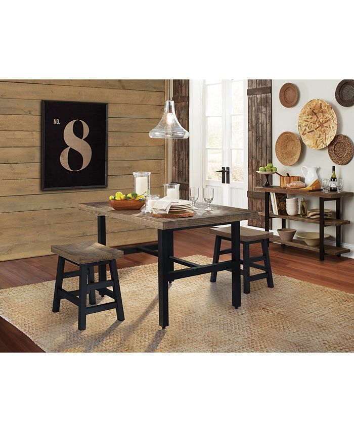 Alaterre Furniture Pomona Metal and Reclaimed Wood Dining Table - Macy's Alaterre Furniture Pomona Metal and Reclaimed Wood Dining Table - Macy's