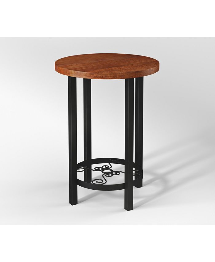 Alaterre Furniture Artesian Scrollwork Round End Table - Macy's
