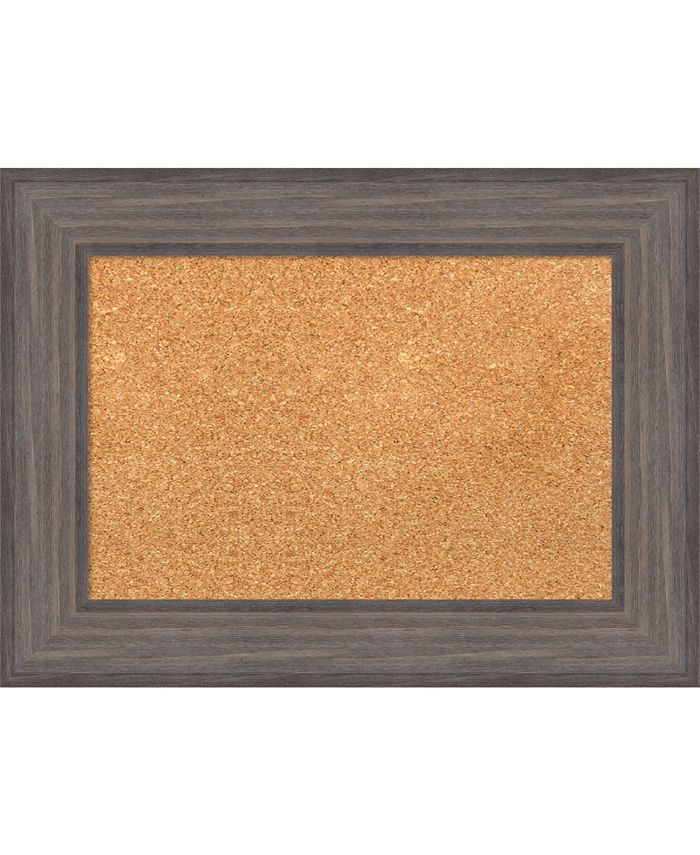 Amanti Art Country Barnwood 23x17 Framed Cork Board - Macy's