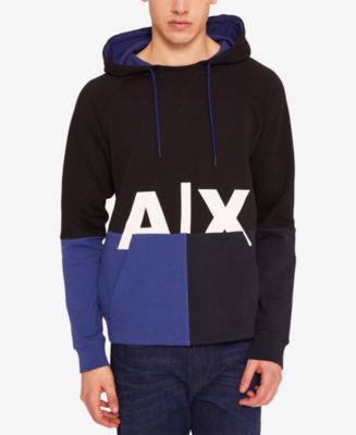 A|X Armani Exchange Men's Colorblocked Logo Hoodie - Macy's