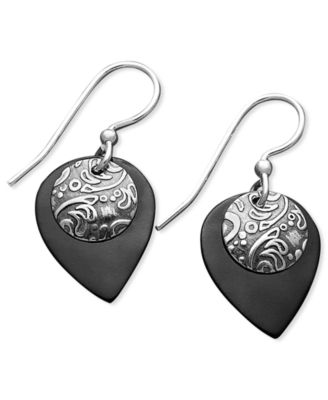 Jody Coyote Patina Bronze Earrings Black Teardrop Earrings Macy s