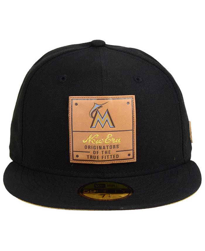 New Era Miami Marlins Vintage Team Color 59FIFTY FITTED Cap - Macy's