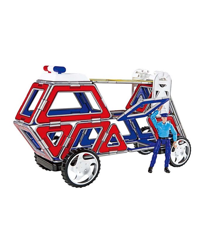Magformers Xl Cruisers Emergency 33 Piece Magnetic Construction Set ...