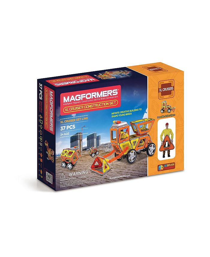 Magformers Xl Cruisers Construction Set 37 Piece Magnetic Construction ...
