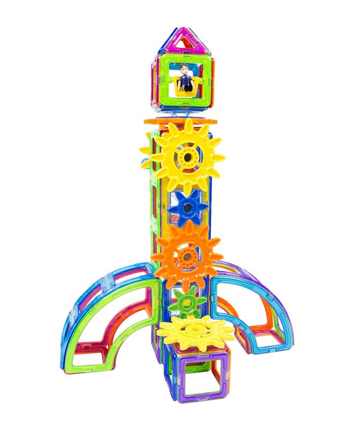 Magformers Magnets In Motion 61 Piece Magnetic Construction Gear Set ...