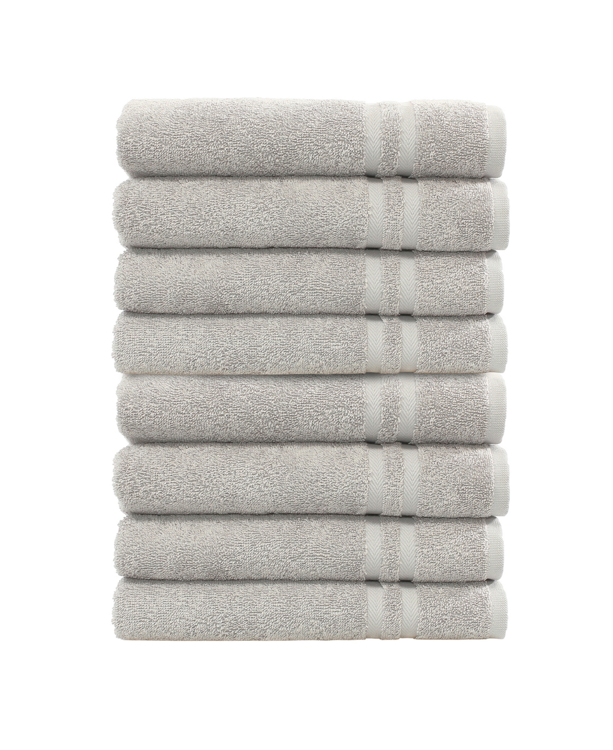 Click here for Linum Home Denzi 8-Pc. Hand Towel Set - Light Grey prices