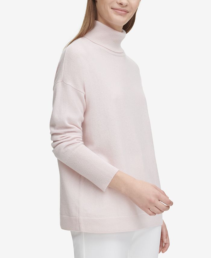Calvin Klein Cashmere Solid Turtleneck Sweater & Reviews - Sweaters - Women - Macy's