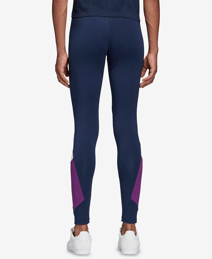 adidas Retro-Inspired Colorblocked Leggings - Macy's