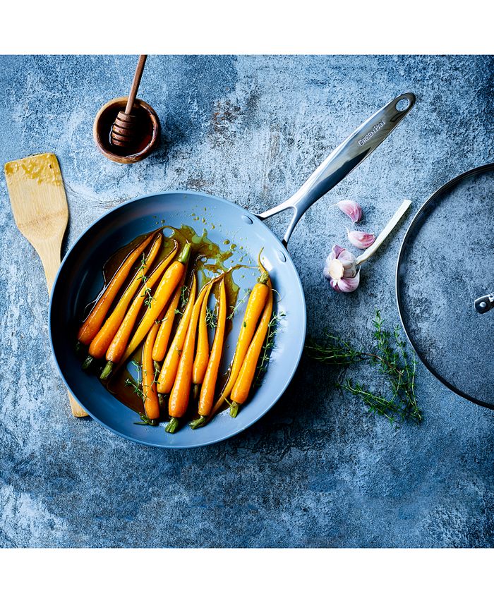 GreenPan Valencia Pro Holiday 11" Covered Frypan with Bamboo Turner ...