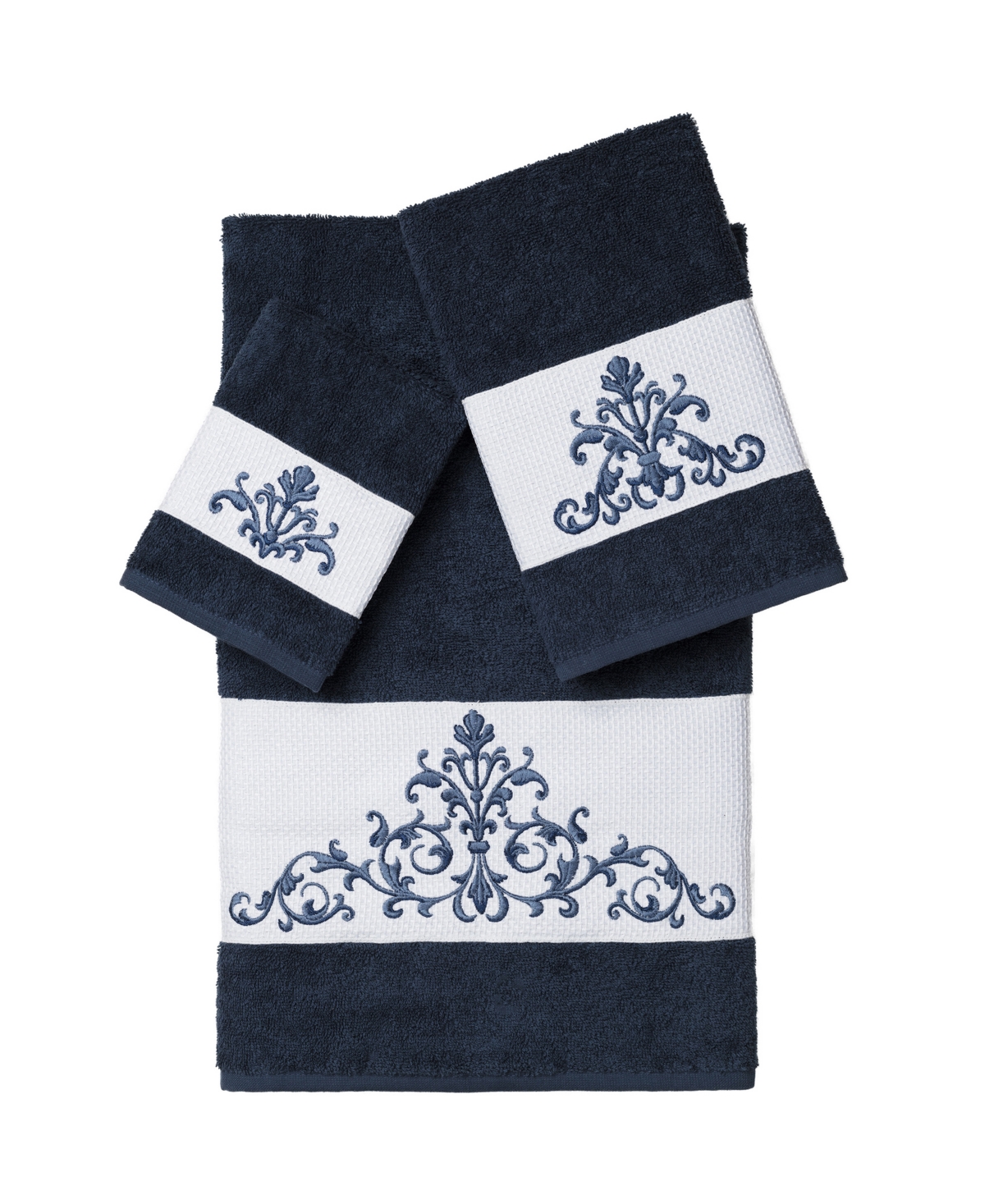Click here for Linum Home Scarlet 3-Pc. Embellished Towel Set - N... prices