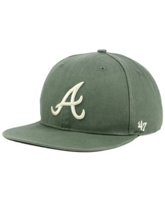 '47 Brand Atlanta Braves Moss Snapback Cap - Macy's