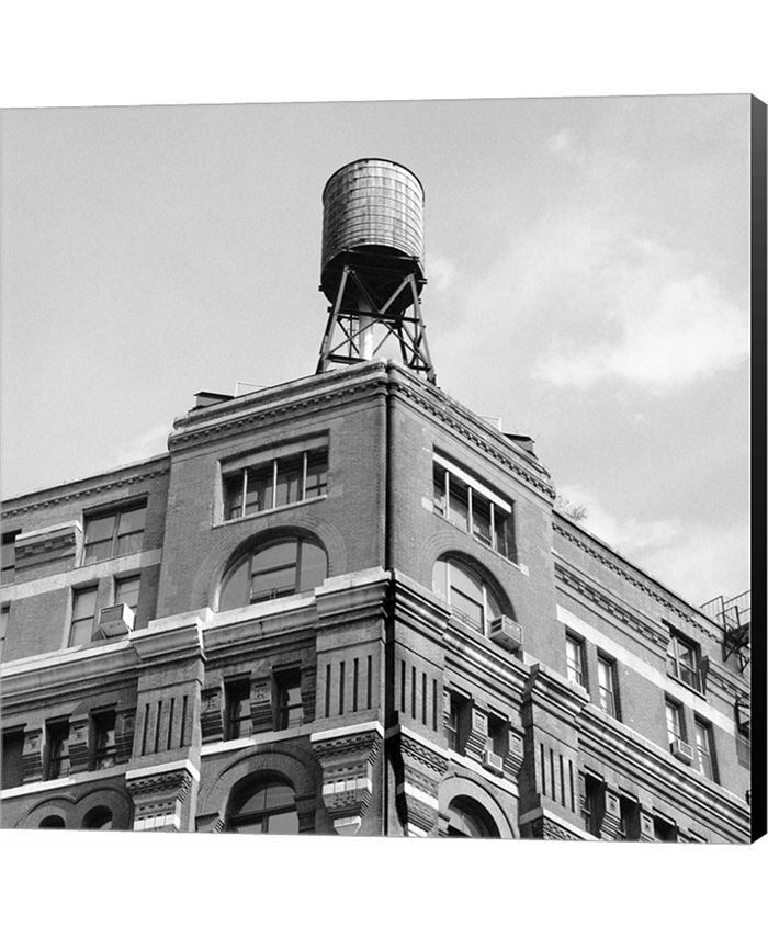 Metaverse Water Tower by Erin Clark Canvas Art - Macy's