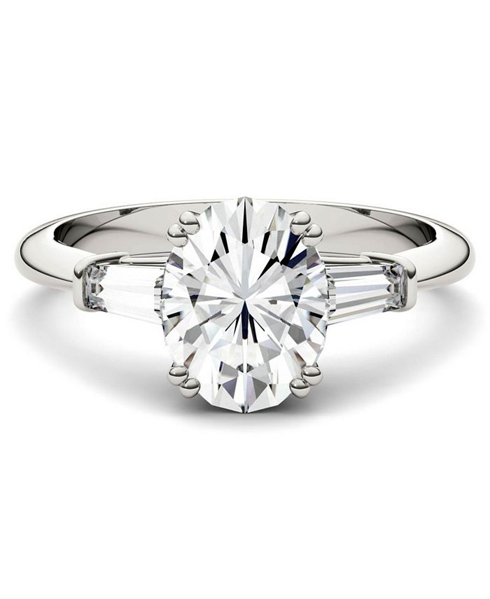 Charles & Colvard Moissanite Oval Engagement Ring (2-1/2 ct. tw ...