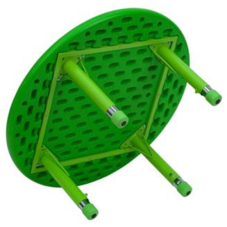 33'' Round Green Plastic Height Adjustable Activity Table - Macy's