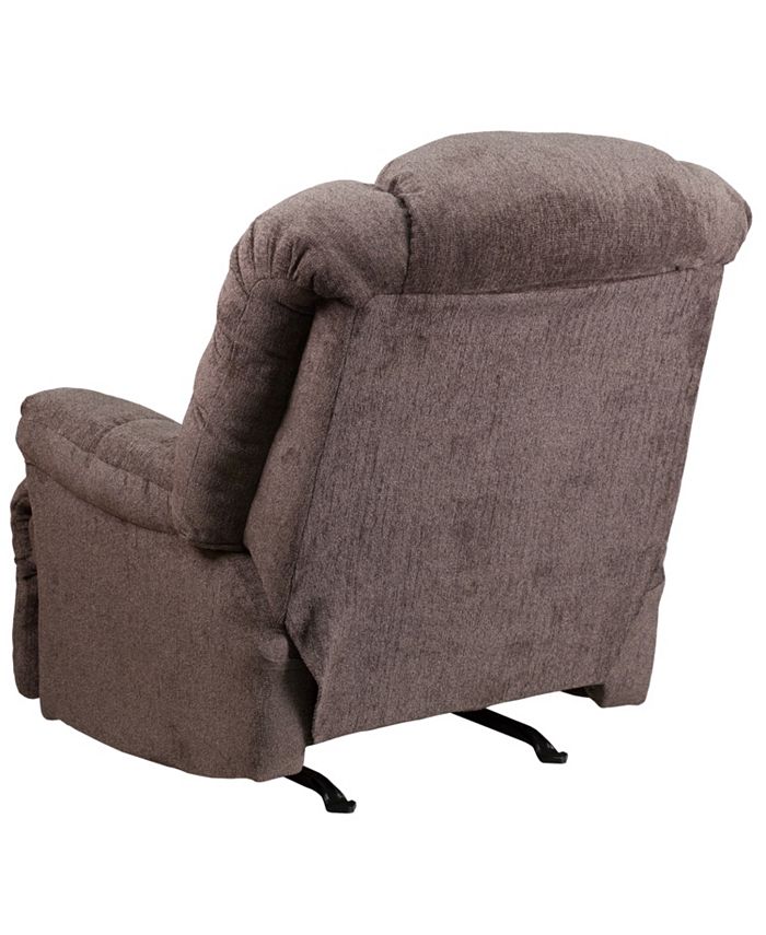 Flash Furniture Contemporary Hillel Pewter Chenille Rocker Recliner ...