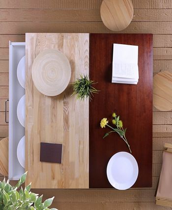 Yu Shan Kitchen Island with Solid Wood - Macy's