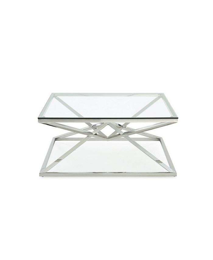VIG Furniture Modrest Xander Modern Square Glass Coffee Table - Macy's