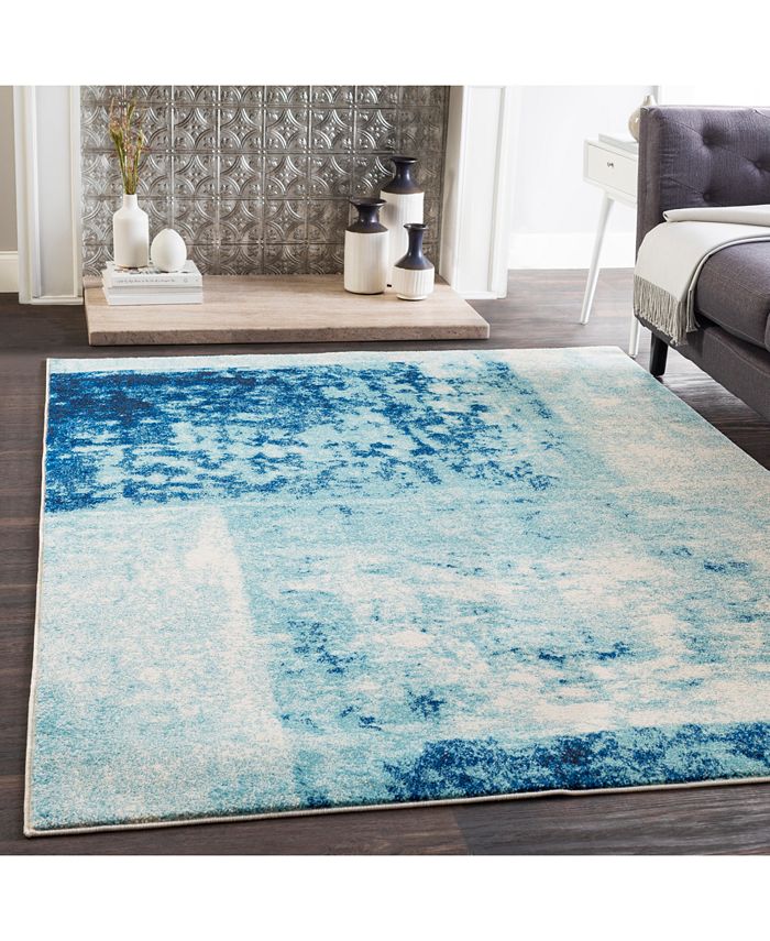 Surya Harput HAP-1057 Teal 18" Square Swatch - Macy's