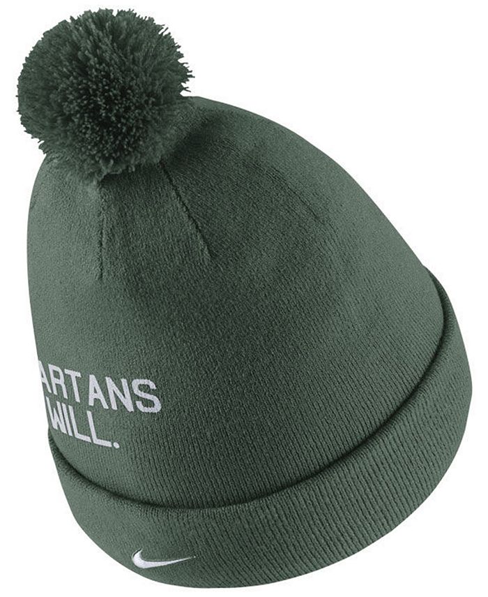 Nike Michigan State Spartans Striped Beanie Knit Hat - Macy's