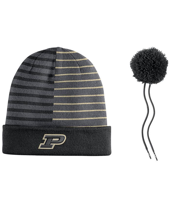 Nike Purdue Boilermakers Striped Beanie Knit Hat - Macy's