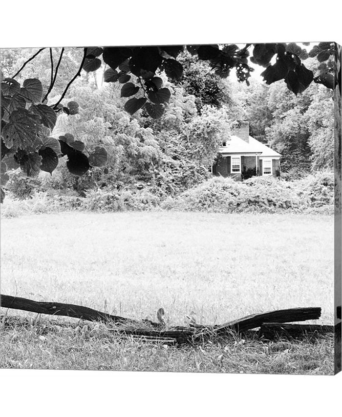 Metaverse House Log and Field by Harold Silverman Canvas Art - Macy's