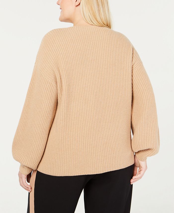 Eileen Fisher Plus Size Cashmere Round-Neck Sweater - Macy's