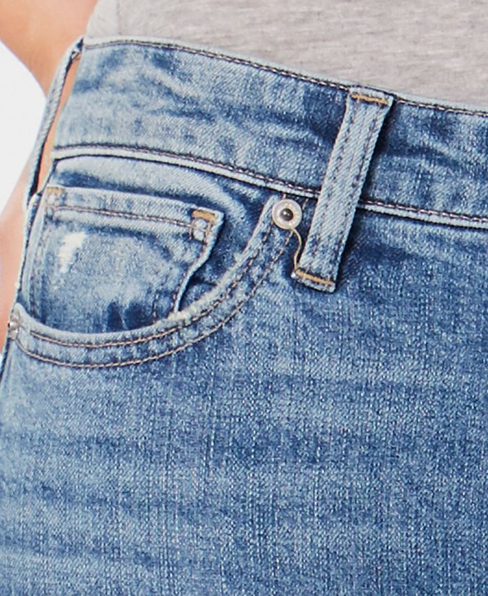 Lucky Brand Ava Embroidered Ripped Skinny Jeans - Macy's