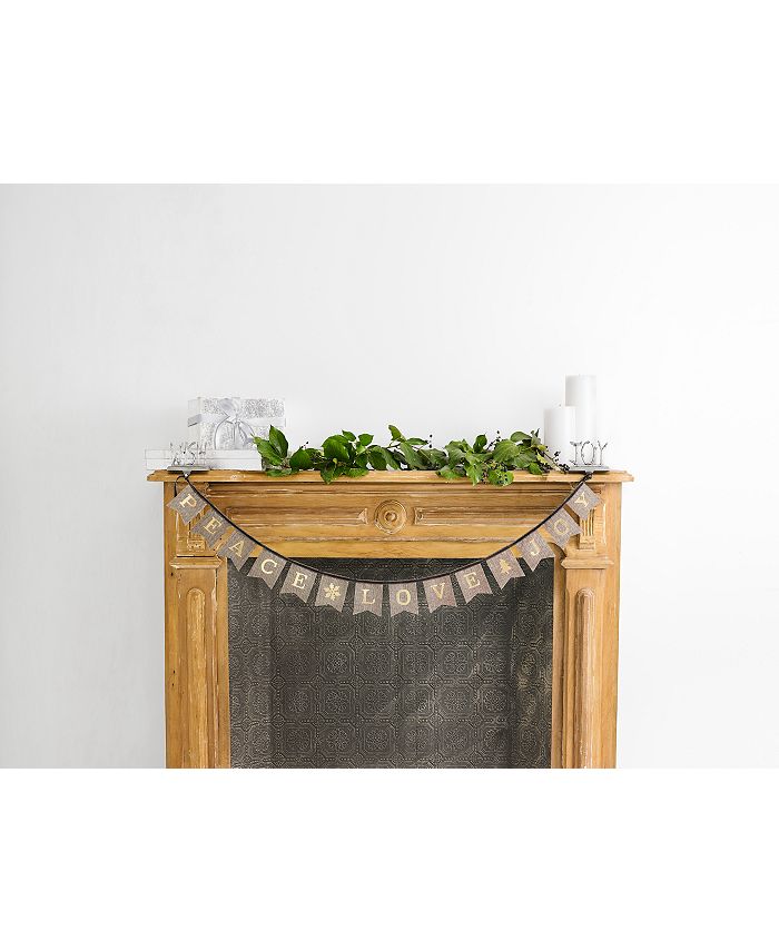 Holiday Lane Peace, Love, Joy Garland, Created for Macy's - Macy's