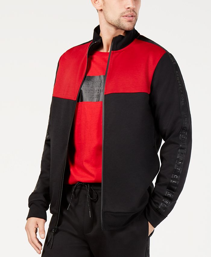 Kenneth Cole Men's Zip-Front Colorblocked Jacket - Macy's
