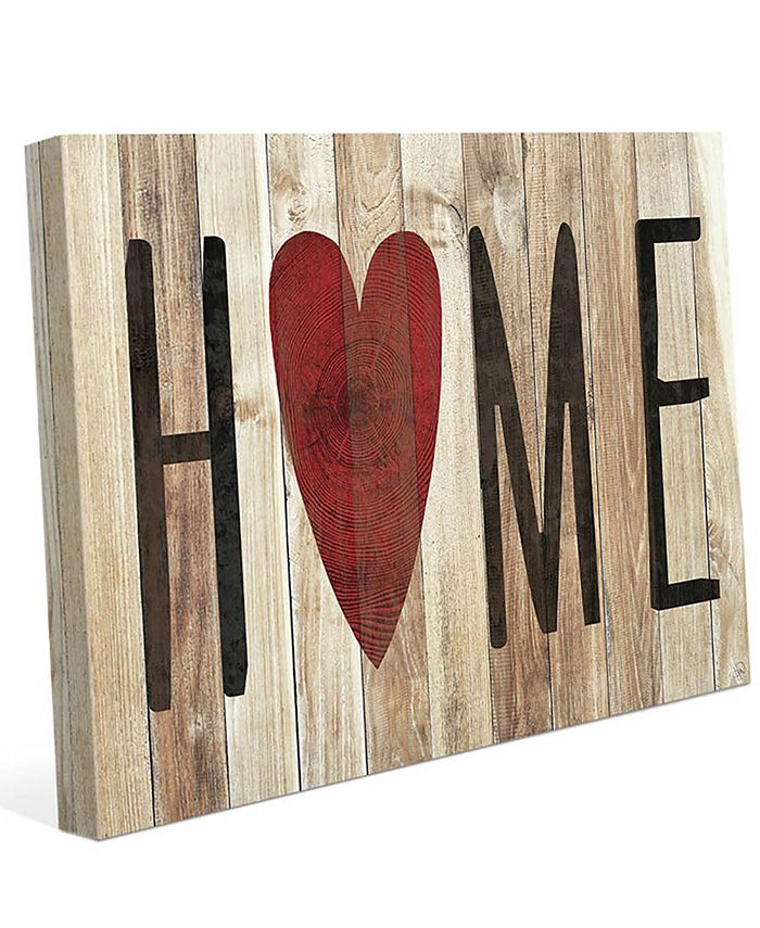 Creative Gallery Rustic Heart |s At Home On Wood Pattern 24" X 36 ...