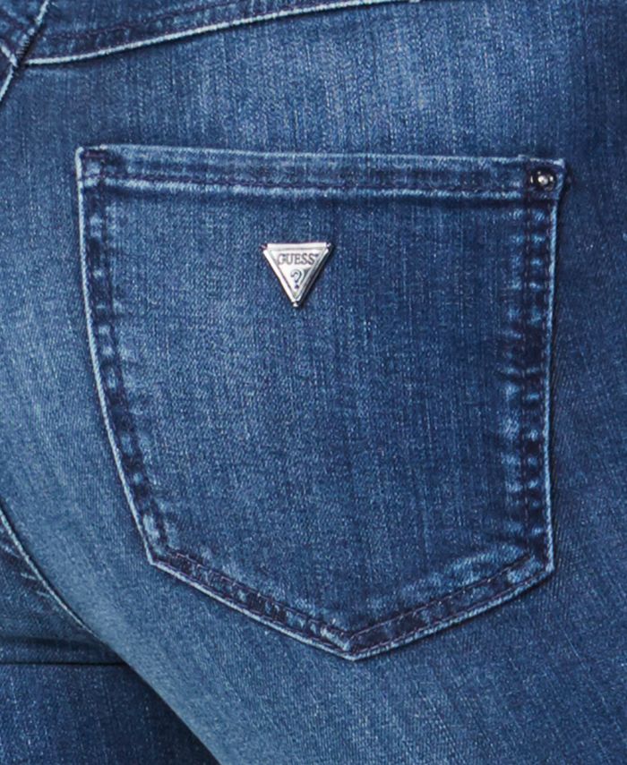 GUESS Chevron 1981 Button-Fly Skinny Jeans - Macy's