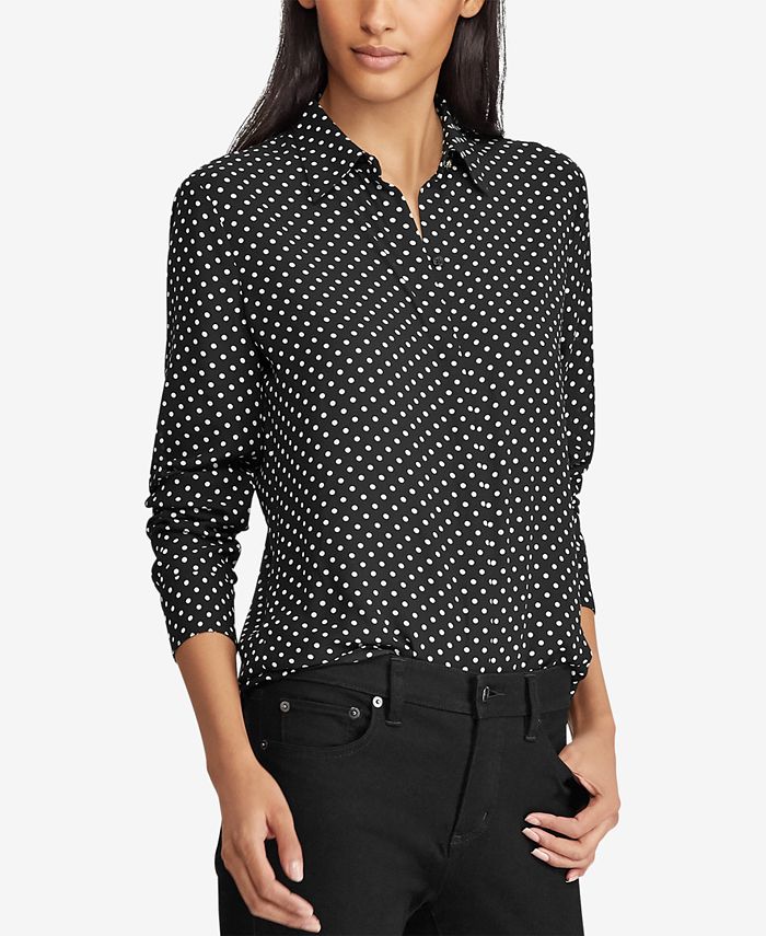 Lauren Ralph Lauren Georgette Shirt - Macy's