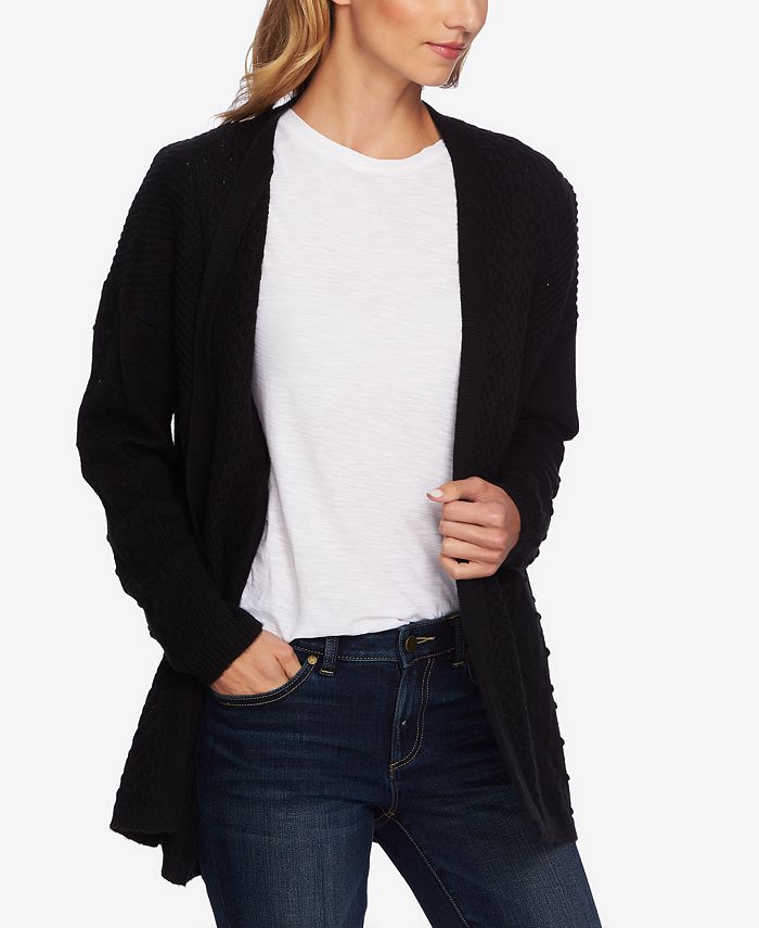 CeCe Popcorn-Stitch Cardigan - Macy's