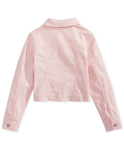 Epic Threads Big Girls Crochet-Trim Denim Jacket, Created for Macy's ...