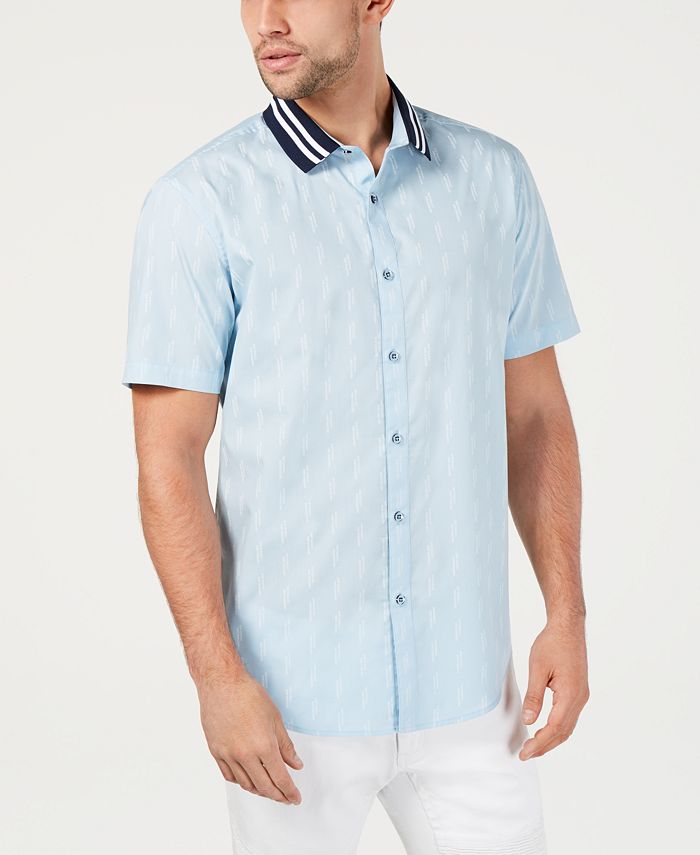 INC International Concepts I.N.C. Men's Text-Pattern Shirt, Created for ...