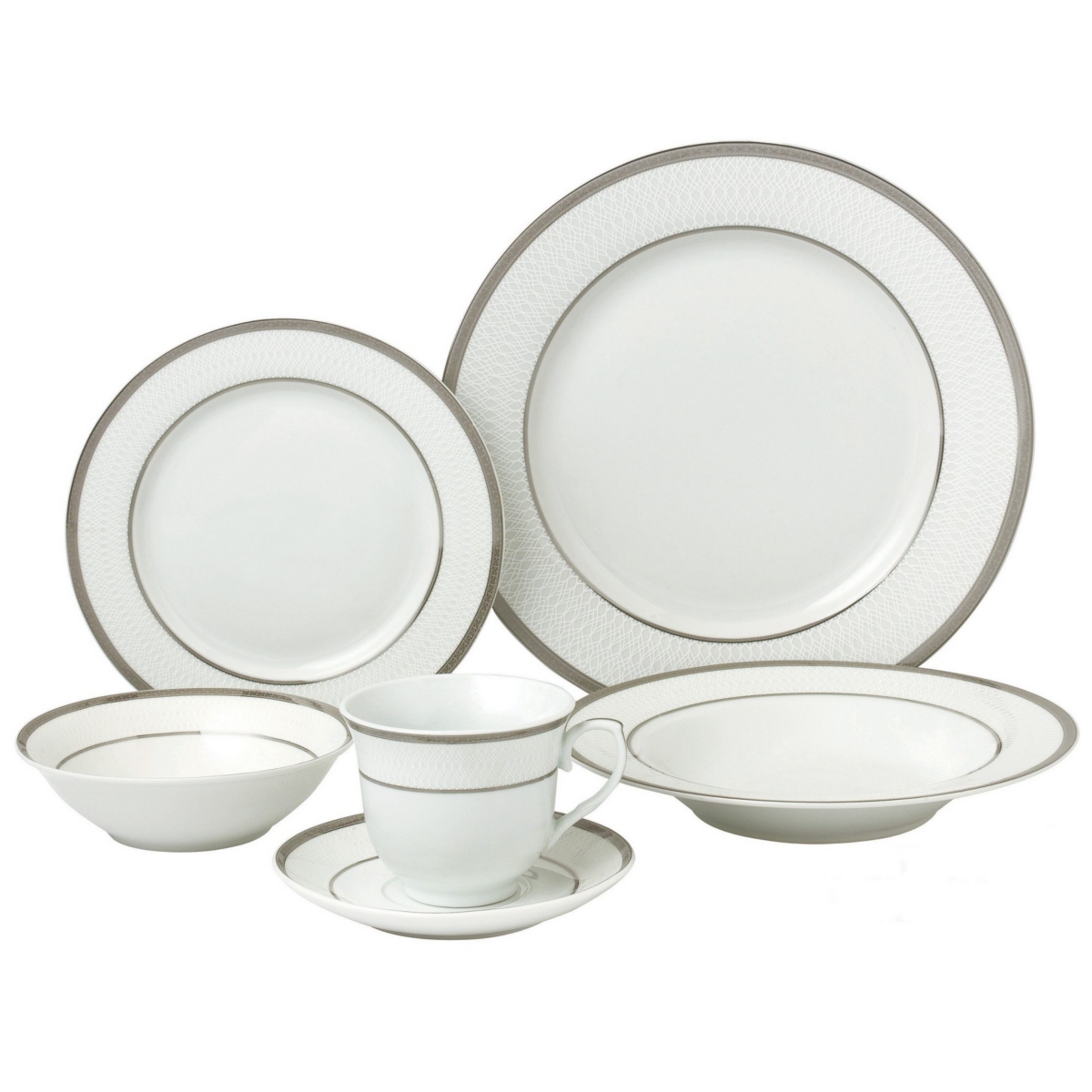 Click here for Lorren Home Trends Ashley 24-Pc. Dinnerware Set  S... prices