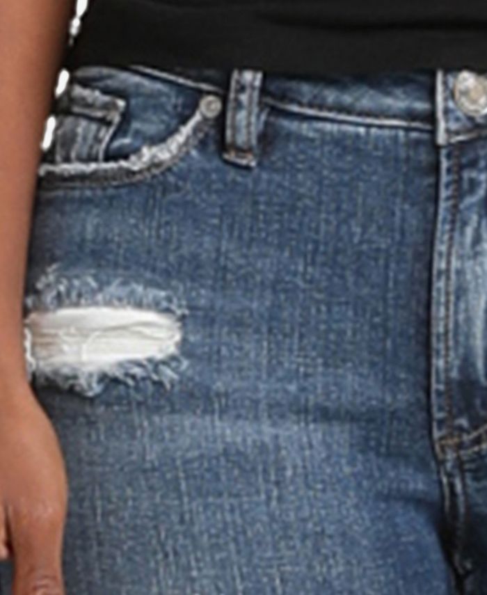 Silver Jeans Co. Bleecker Ripped Skinny Jeans - Macy's